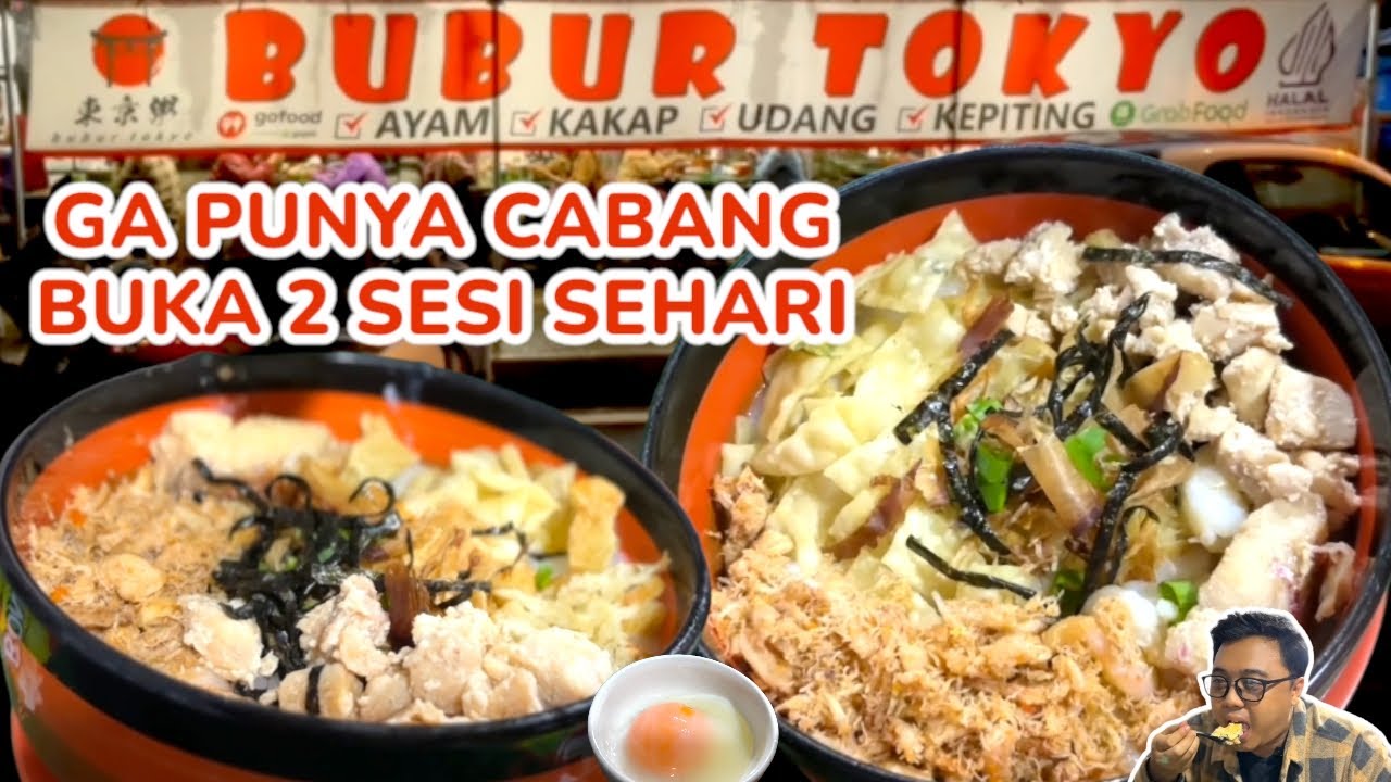 SENSASI MAKAN BUBUR TOKYO TOPING SERBA SEAFOOD YANG VIRAL DI BOGOR - YouTube