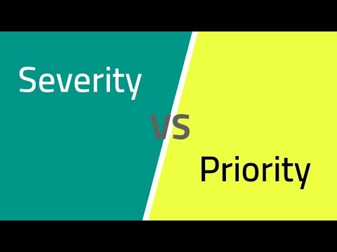 priority vs severity || Arabic - YouTube