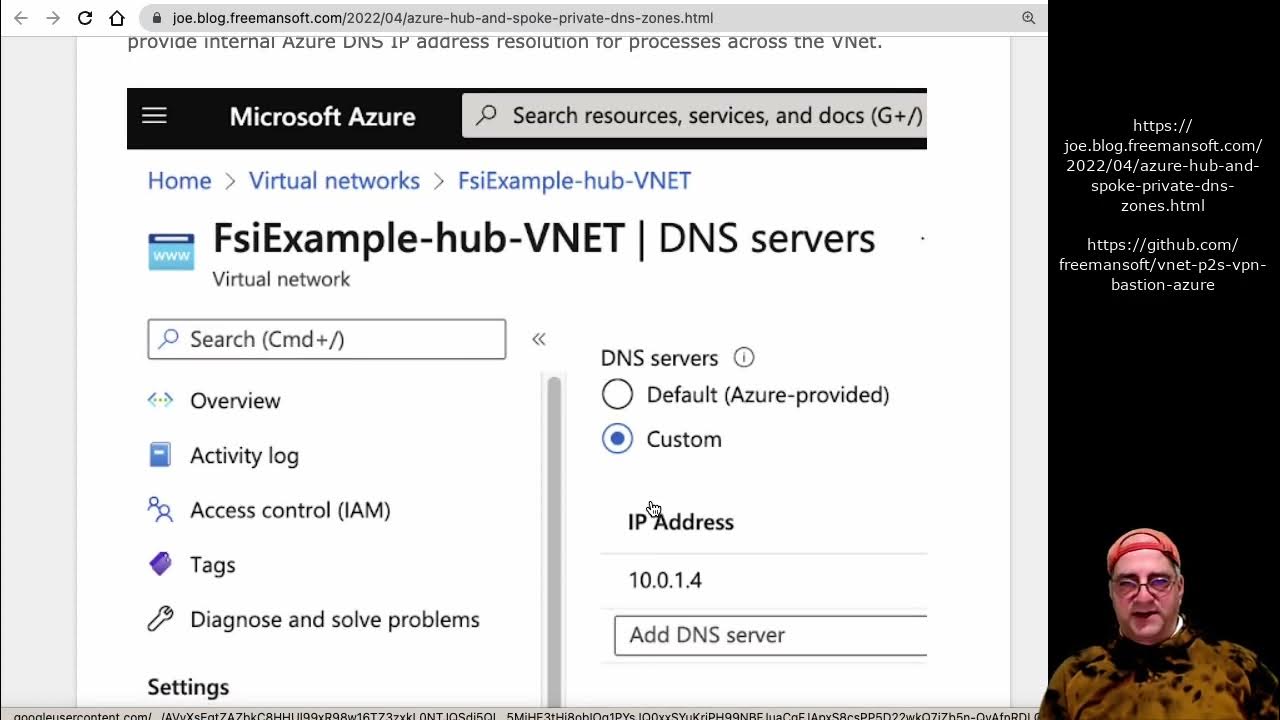 DNS for Azure Private Endpoints with Hub and Spoke VNets - YouTube