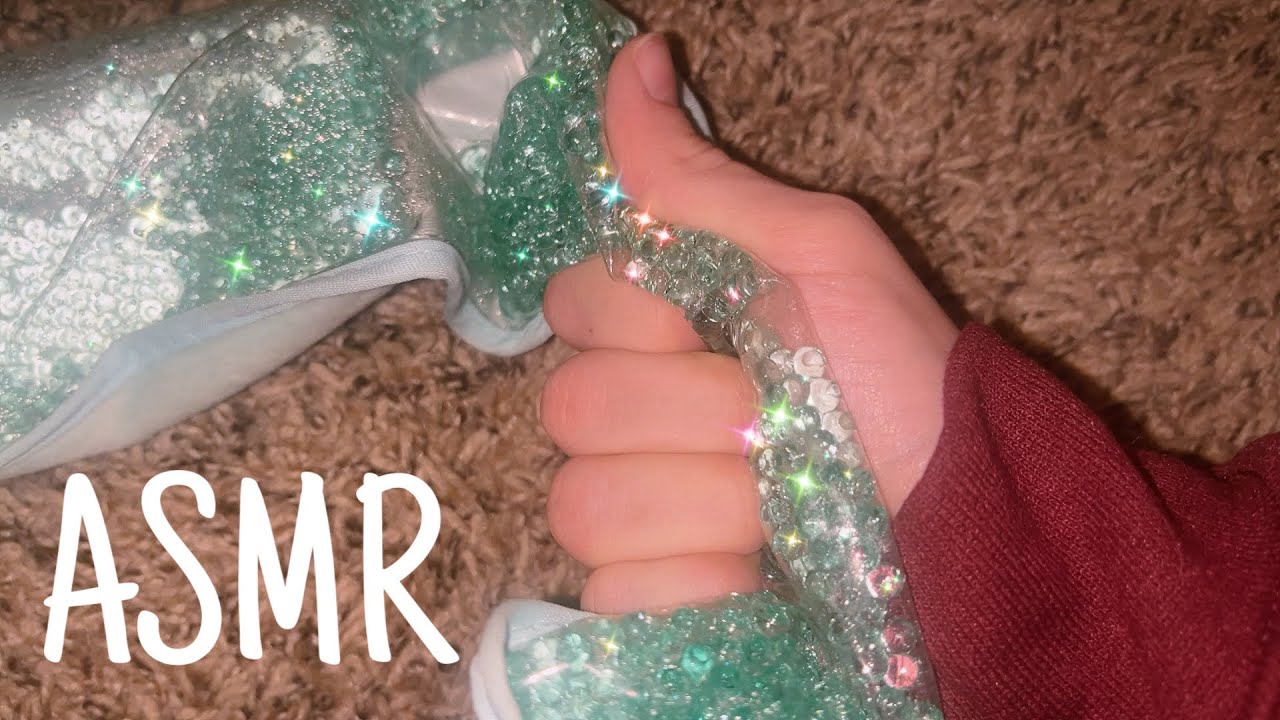 (ASMR) Orbeez squishing!! (Sticky sounds)🩵🩵 - YouTube