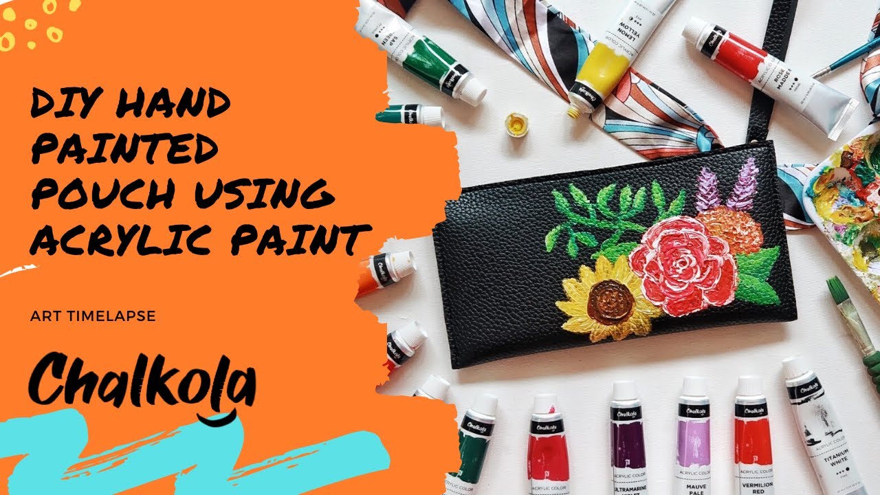Customize Your Pouch Using Acrylic Paint | DIY Craft For Kids & Adults ...