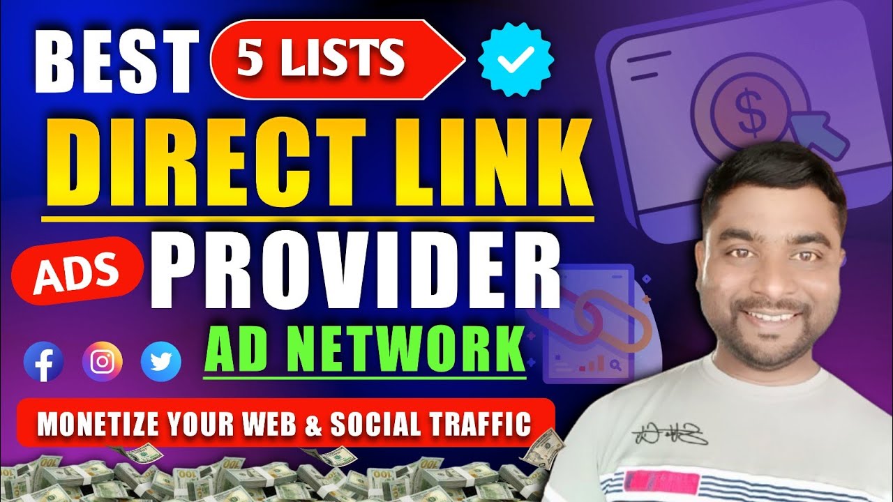 🤑Best 5 Direct Link & Smart Link Ads Provider Ad Network | Direct Link ...