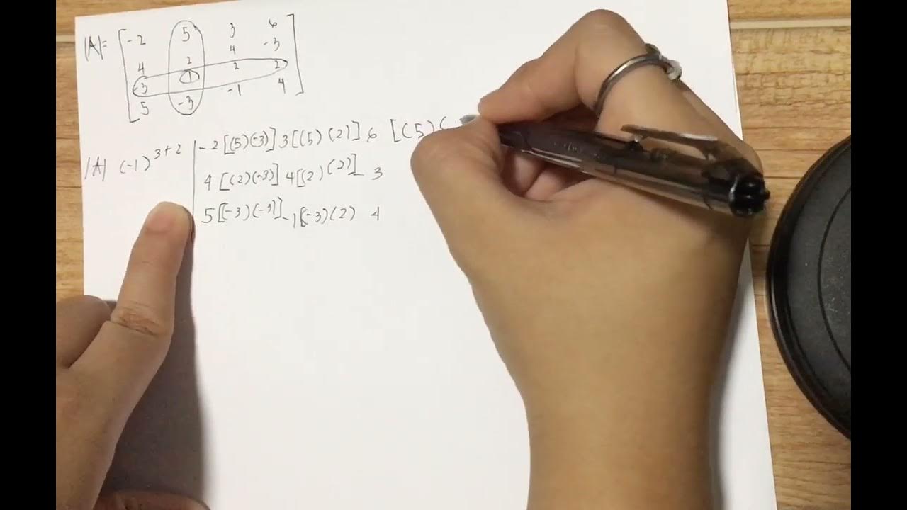 Finding a Determinant Using Pivotal Element Method and Chio’s Method - YouTube