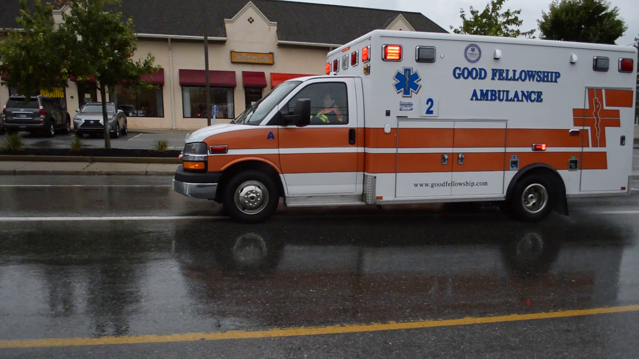 Good Fellowship Ambulance 55-2 Responding to MVA 7/21/18 - YouTube