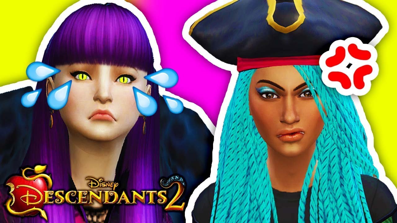 DESCENDANTS 2 Sims 4 #40 UMA TAKES MAL'S BABIES! 🚼 Disney's Descendants ...