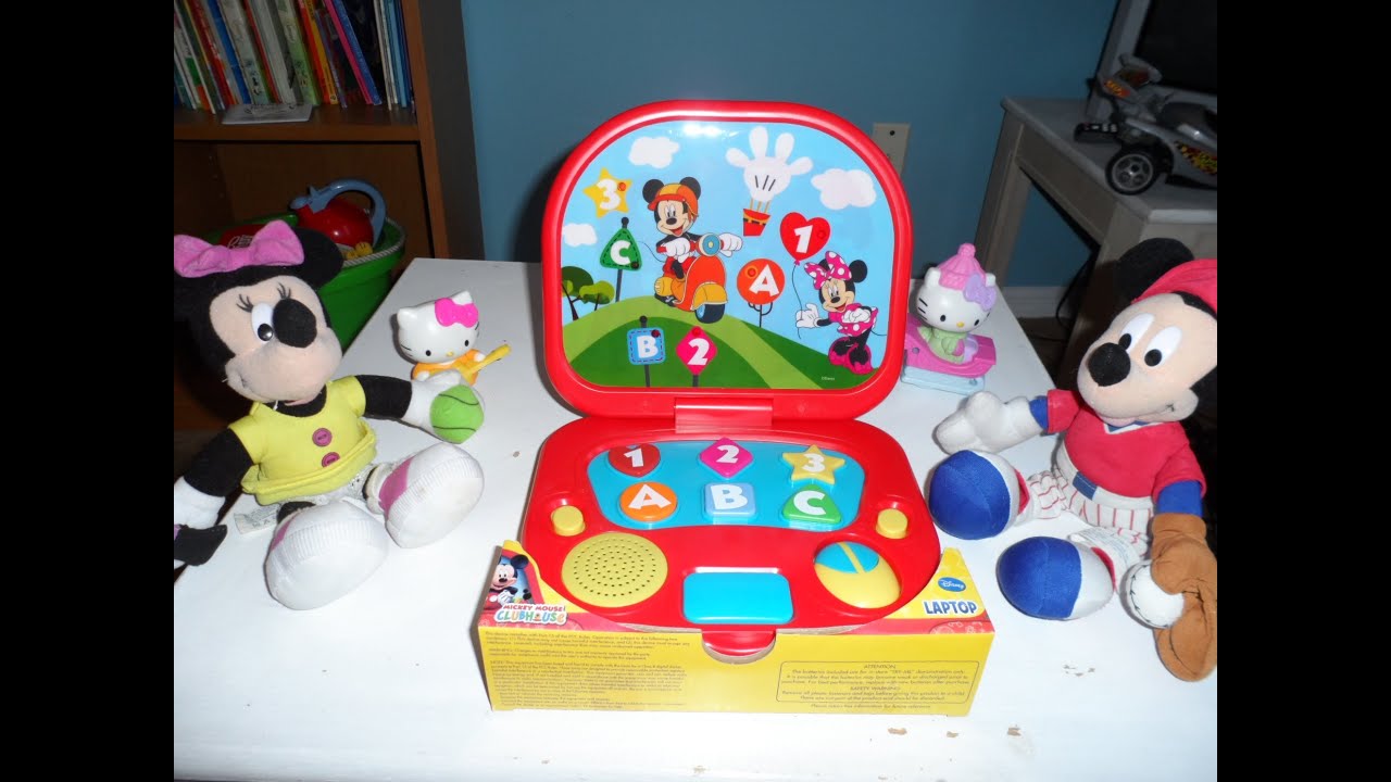 DISNEY Kindergarten TOY LAPTOP IN ENGLISH & LOTS OF EDUCATIONAL GAMES ...
