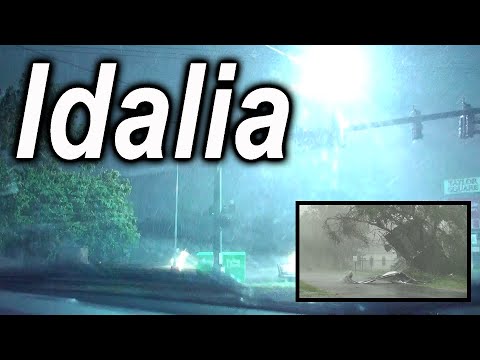 Hurricane Idalia in Perry - Keaton Beach Florida - YouTube