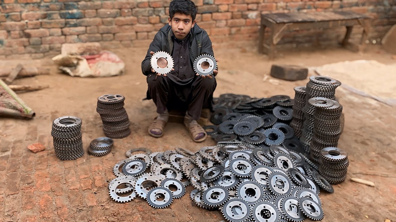 Manufacturing process of motorcycle sprockets | mass production process ...