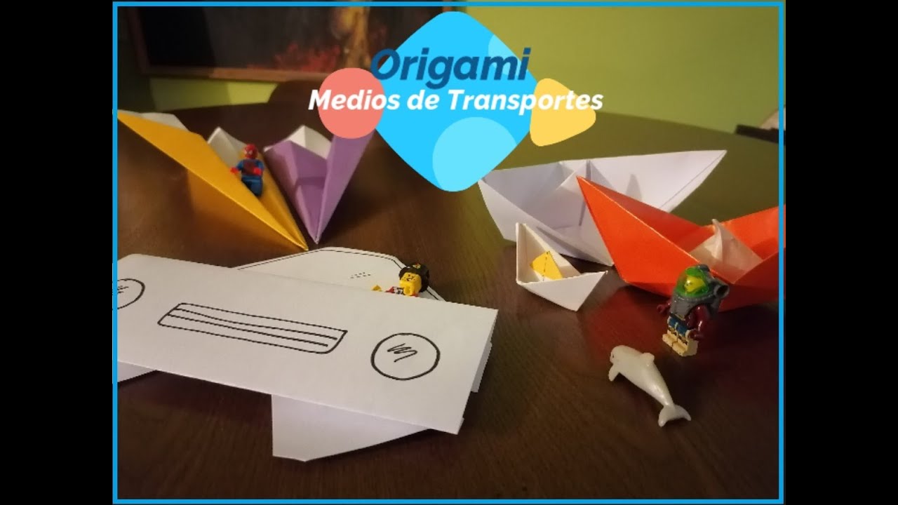 Medios de transportes, Origami - YouTube