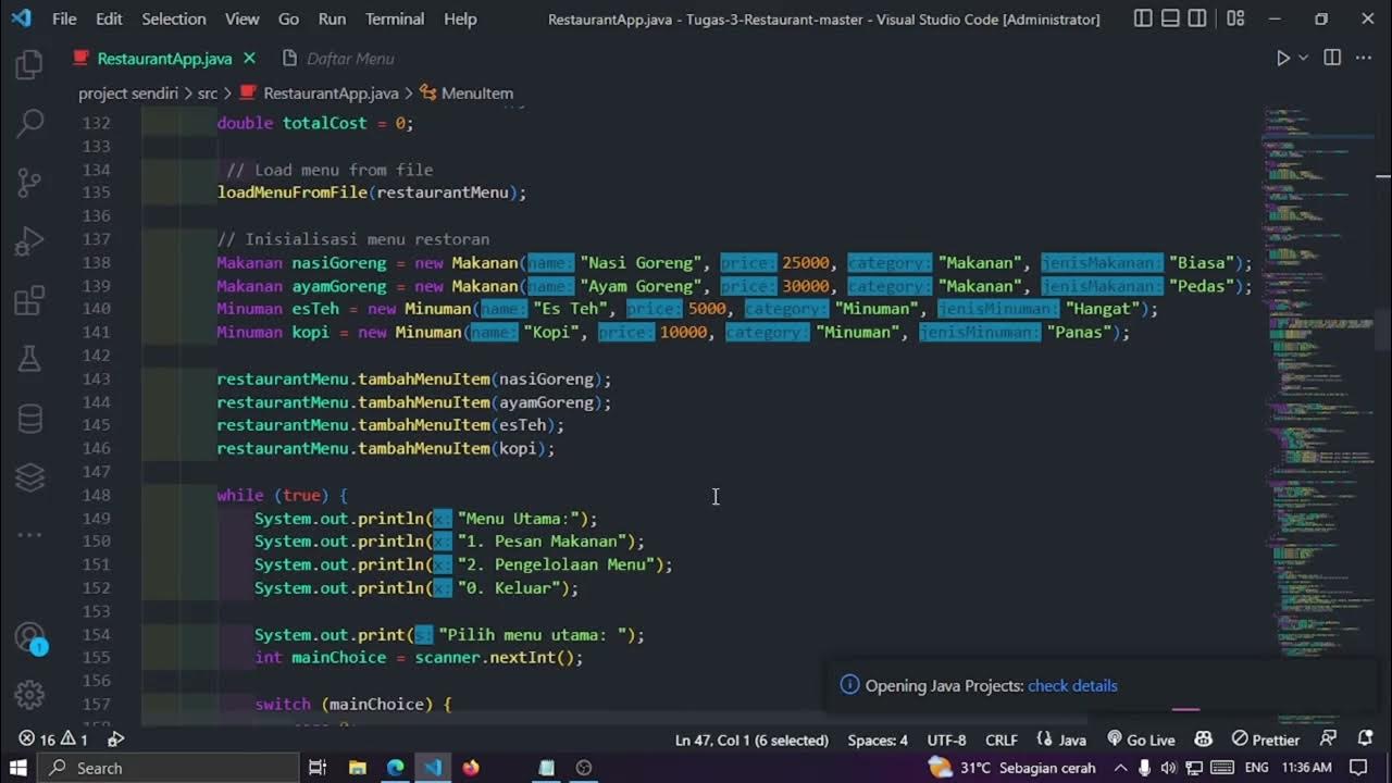 Tugas 3 Pemrograman Berbasis Desktop | MSIM 4301 - YouTube