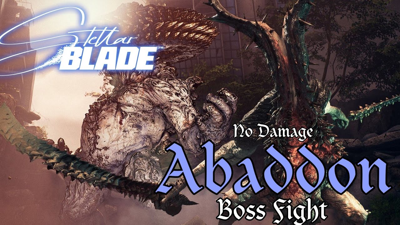 Stellar Blade Abaddon Boss Fight No Damage 4K - YouTube