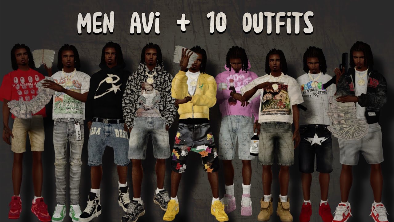IMVU Male Avi + 10 Outfits🔥 - YouTube