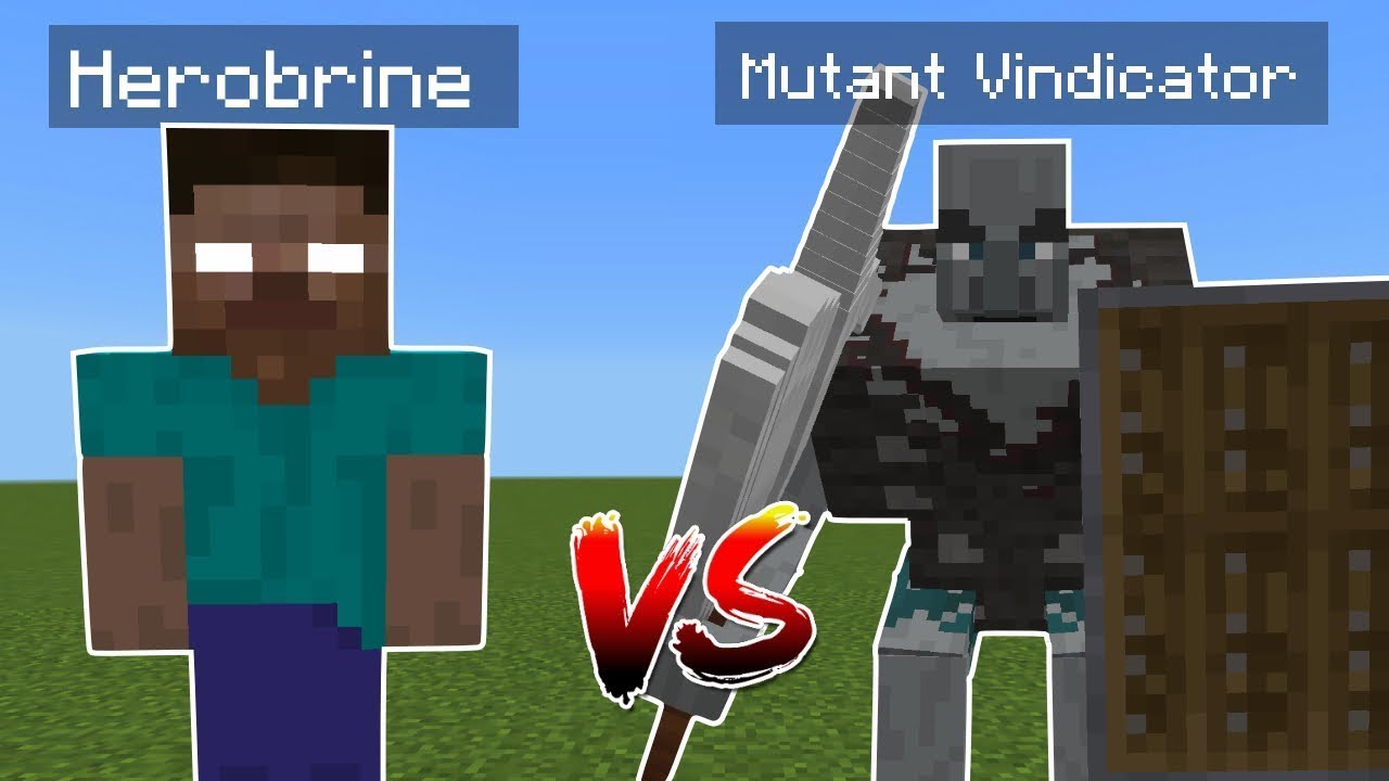 Mutant Vindicator vs Herobrine | Minecraft - YouTube
