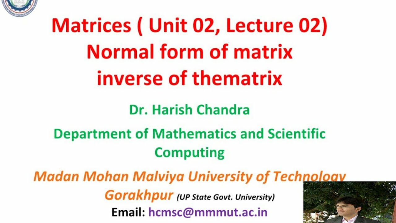 Matrices Normal Form Of Matrix Inverse Of Matrix Problems And matrices-normal-form-of-matrix-inverse-of-matrix-problems-and