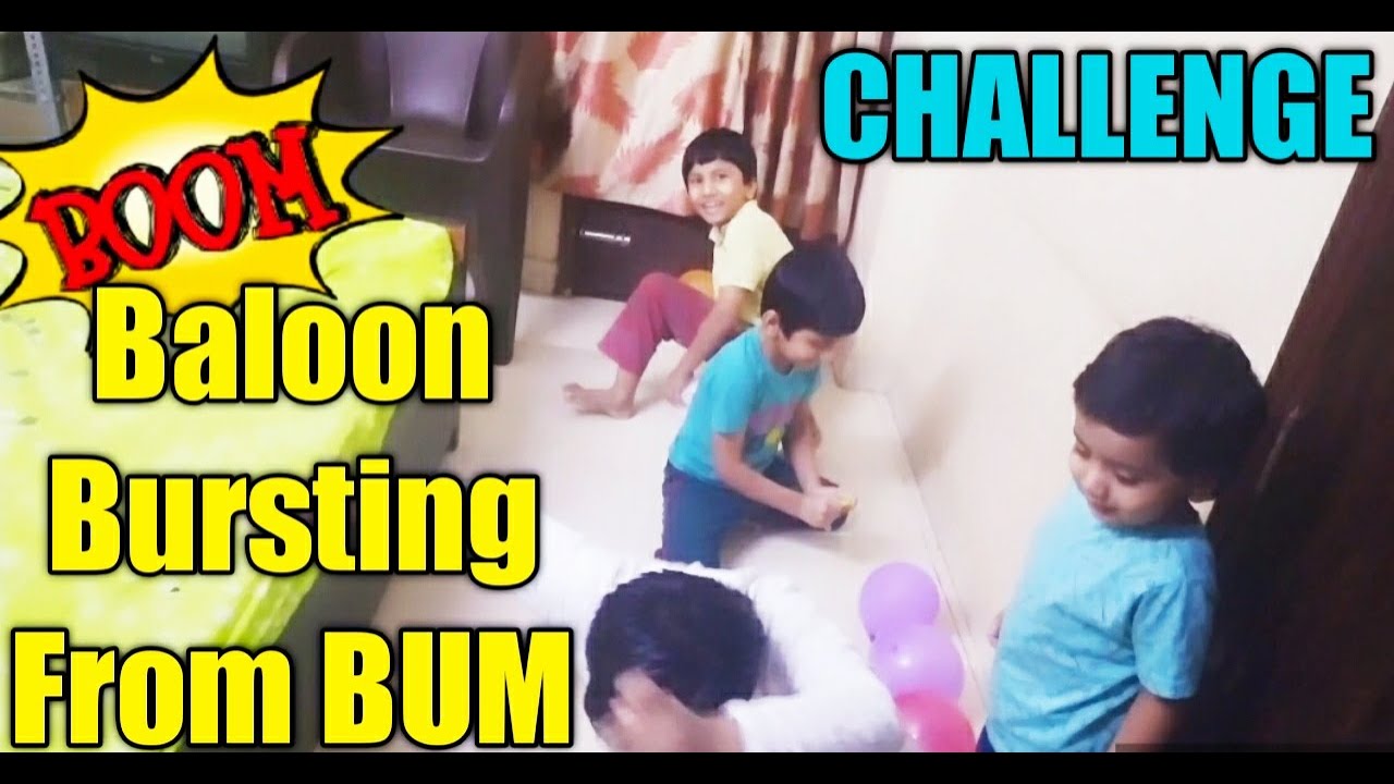 Bursting Balloons From BUM Challenge | Balloon Challenge 2020 | Kids ...