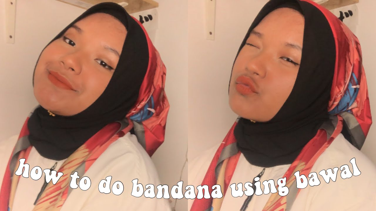 how i turn bawal into bandana (hijab tutorial) - YouTube
