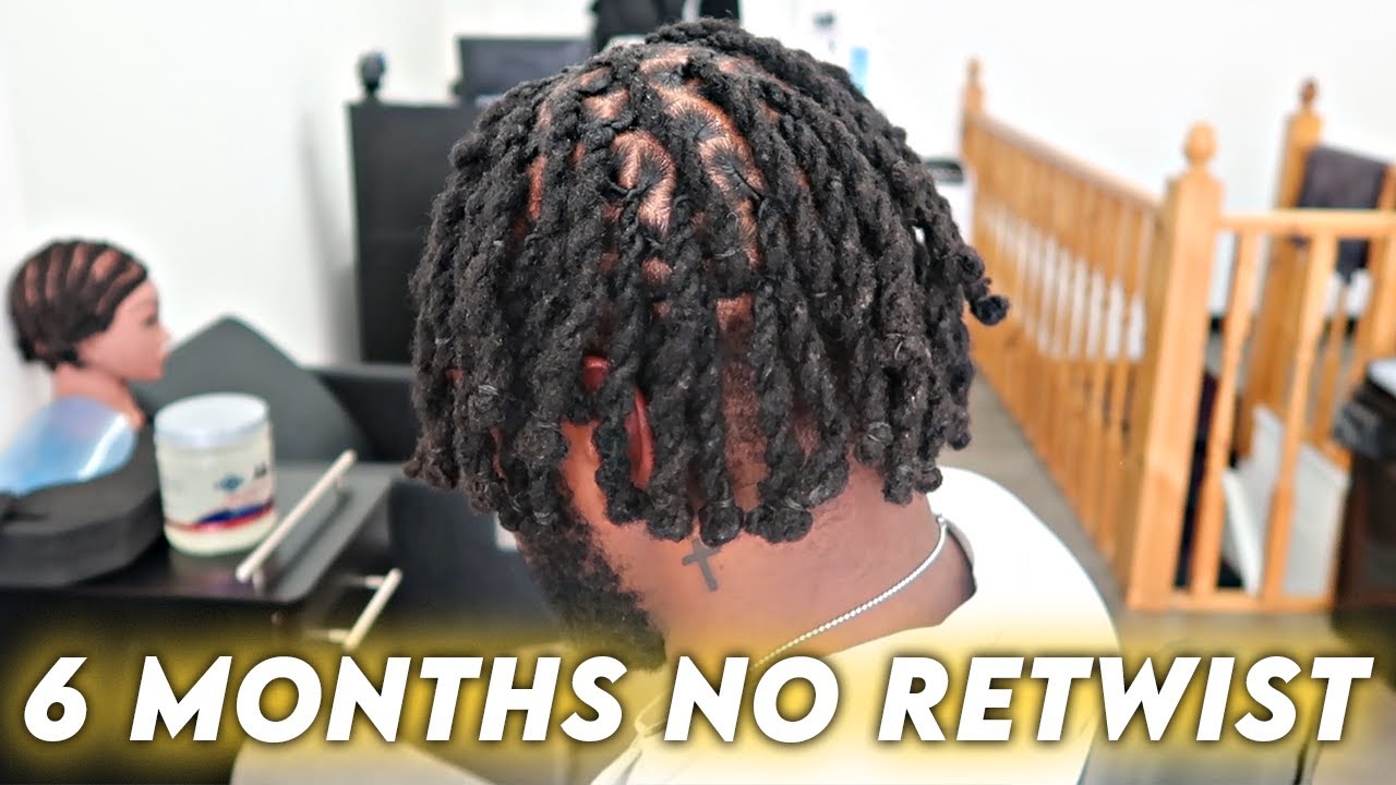 6 Months No Retwist CRAZY Dreadlocks Transformation (Two Strand Twist ...