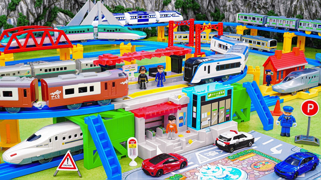 Plarail Shinkansen ☆ Construction of multi-purpose Takara Tomy 3-lane ...