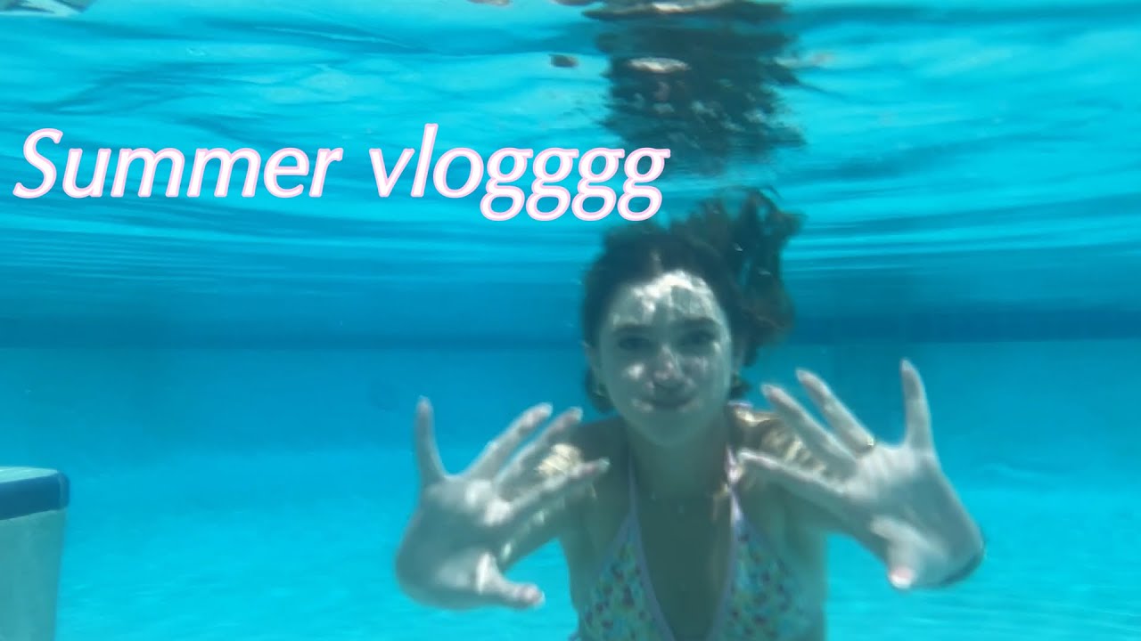 SUMMER VLOG beach/pool day - YouTube