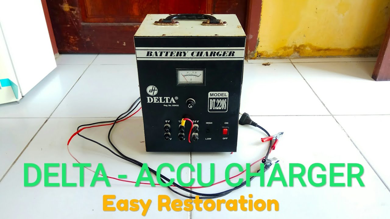 Easy Restoration - Battery Charger / Accu Charger Delta DT.220S - YouTube