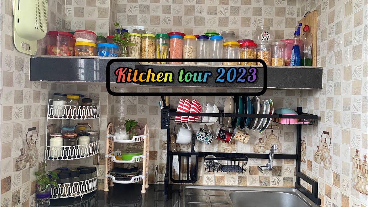 KITCHEN TOUR 2023॥Bangladeshi Non-Modulator Small Kitchen Organization॥Simple Kitchen Decor idea ...