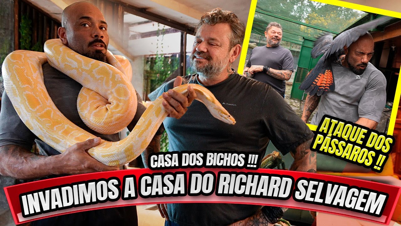 BALESTRIN PEGOU NA COBRA DO RICHARD RASMUSSEN - INVADIMOS A CASA DOS ...
