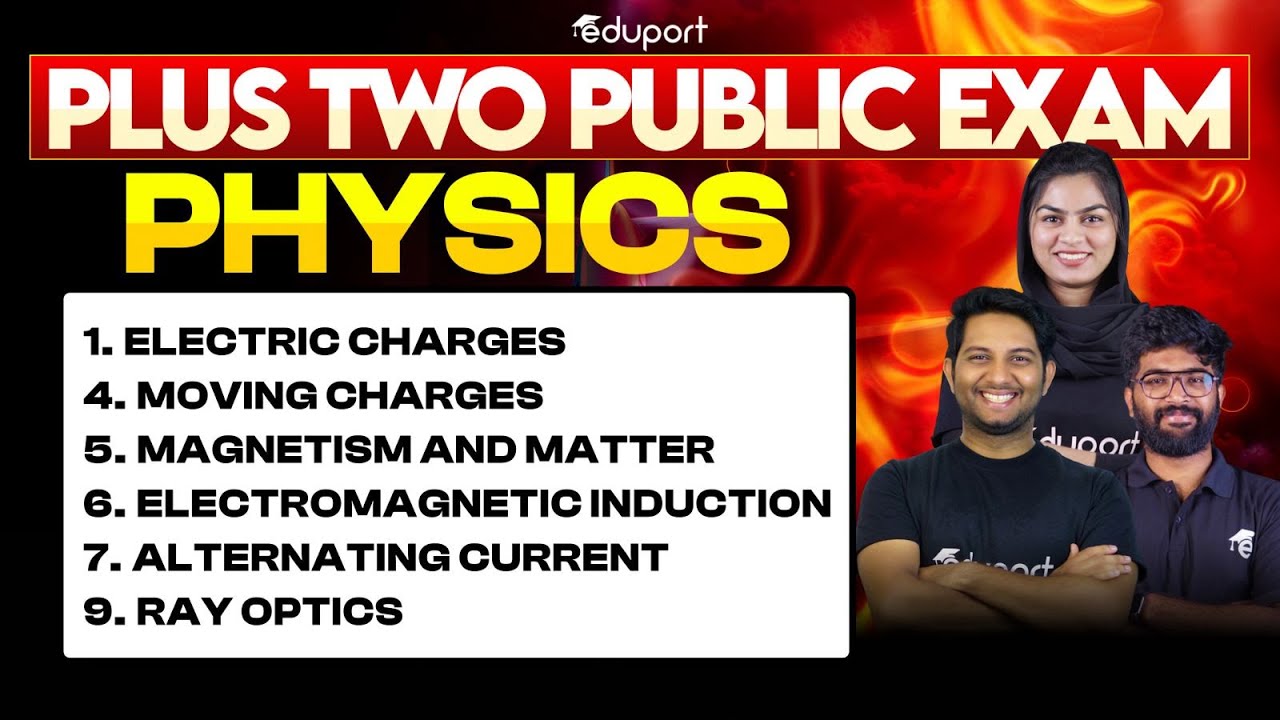 Plus Two Physics | Mini Marathon - Chapter 1,4,5,6,7,9 | Eduport - YouTube