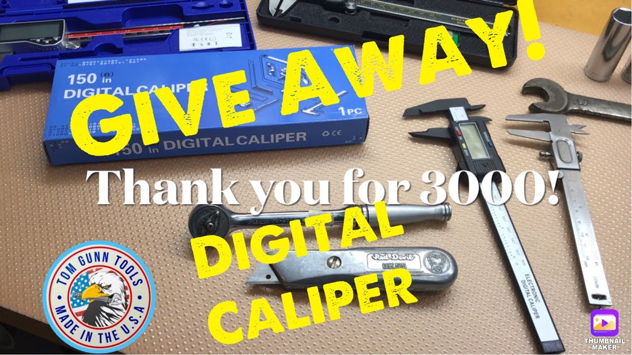 3000 Sub Digital Caliper Giveaway & Tool Updates! - YouTube