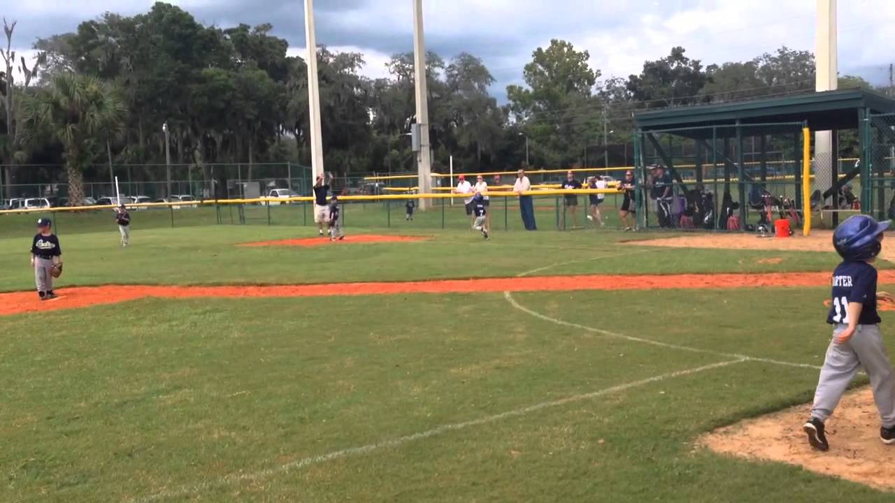 Ethan's First T-ball Game - YouTube