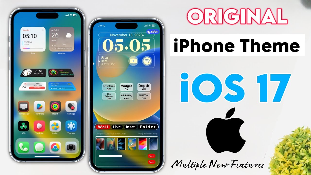 Xiaomi HyperOS Convert Into iOS 17 | Miui 14 Convert Into iOS 17 Without Root & No Apk 🔥 Try It ...