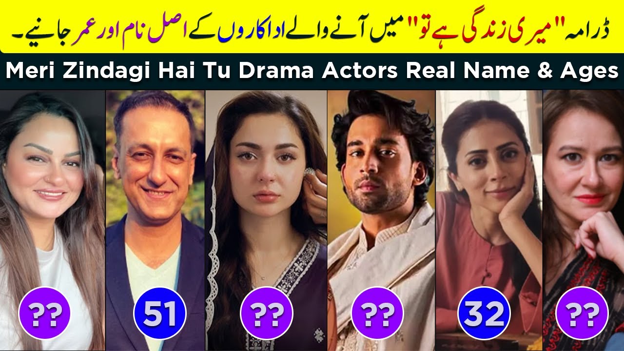 Meri Zindagi Hai Tu Drama Actors Real Name & Age | Bilal Abbas Khan ...