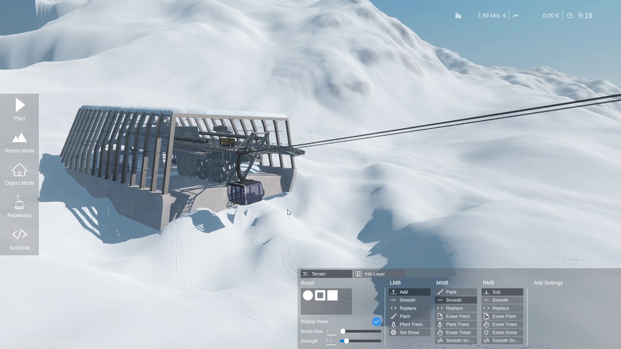 Ich baue meine erste Seilbahn! | #9 Winter Resort Simulator - YouTube