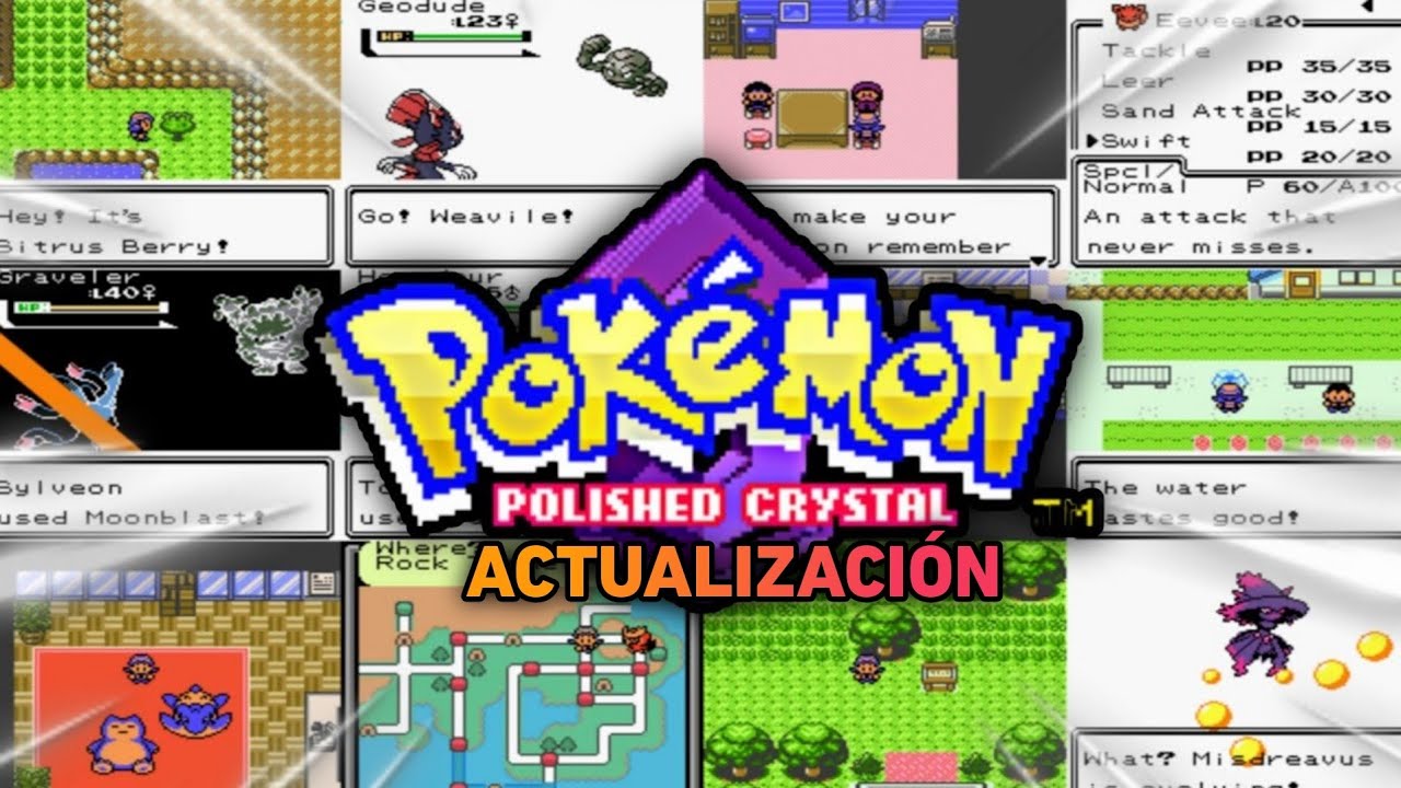 ACTULIZACION Pokémon Polished Crystal Hack Rom GBC ¡Uno De Los Mejores ...