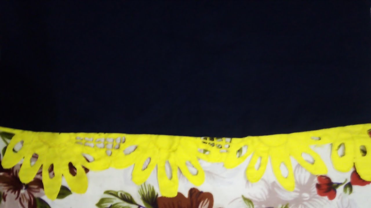 How to make beautiful cut work Daman design cutting and stitching - YouTube