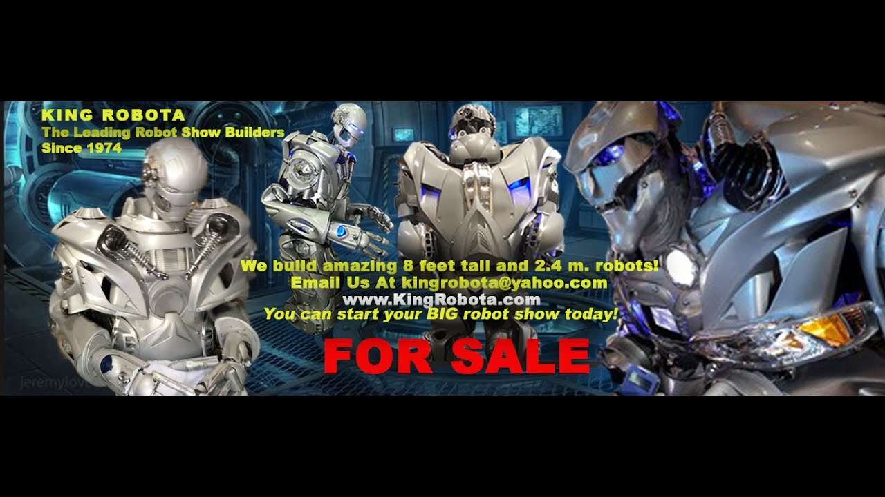 8 Feet Tall Robots. You Can Own One TODAY! 🔊 - YouTube
