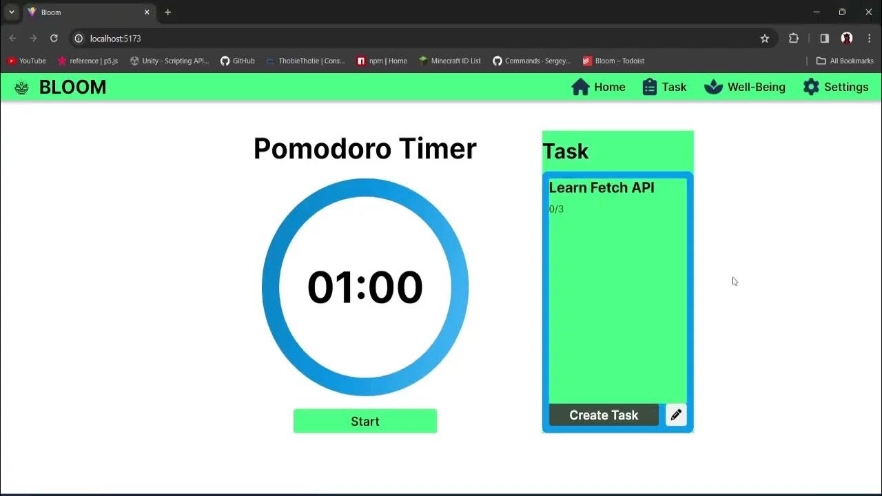 Pomodoro Timer | Coding Timelapse - YouTube