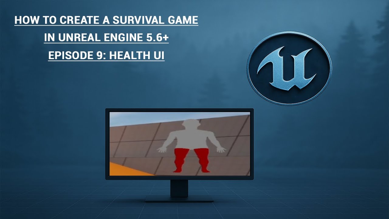 Unreal Engine 5.6 Survival Game Tutorial | Episode 9: Better Health UI ...