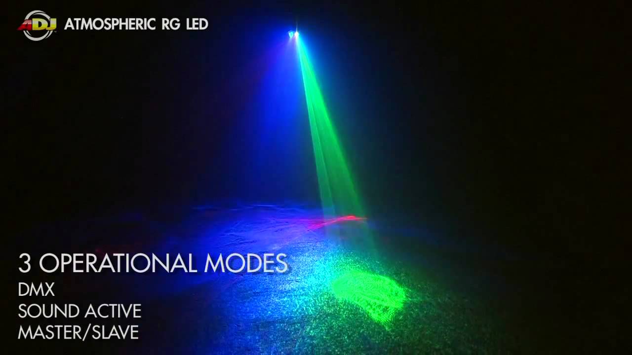 American DJ Atmospheric RG LED Laser - YouTube