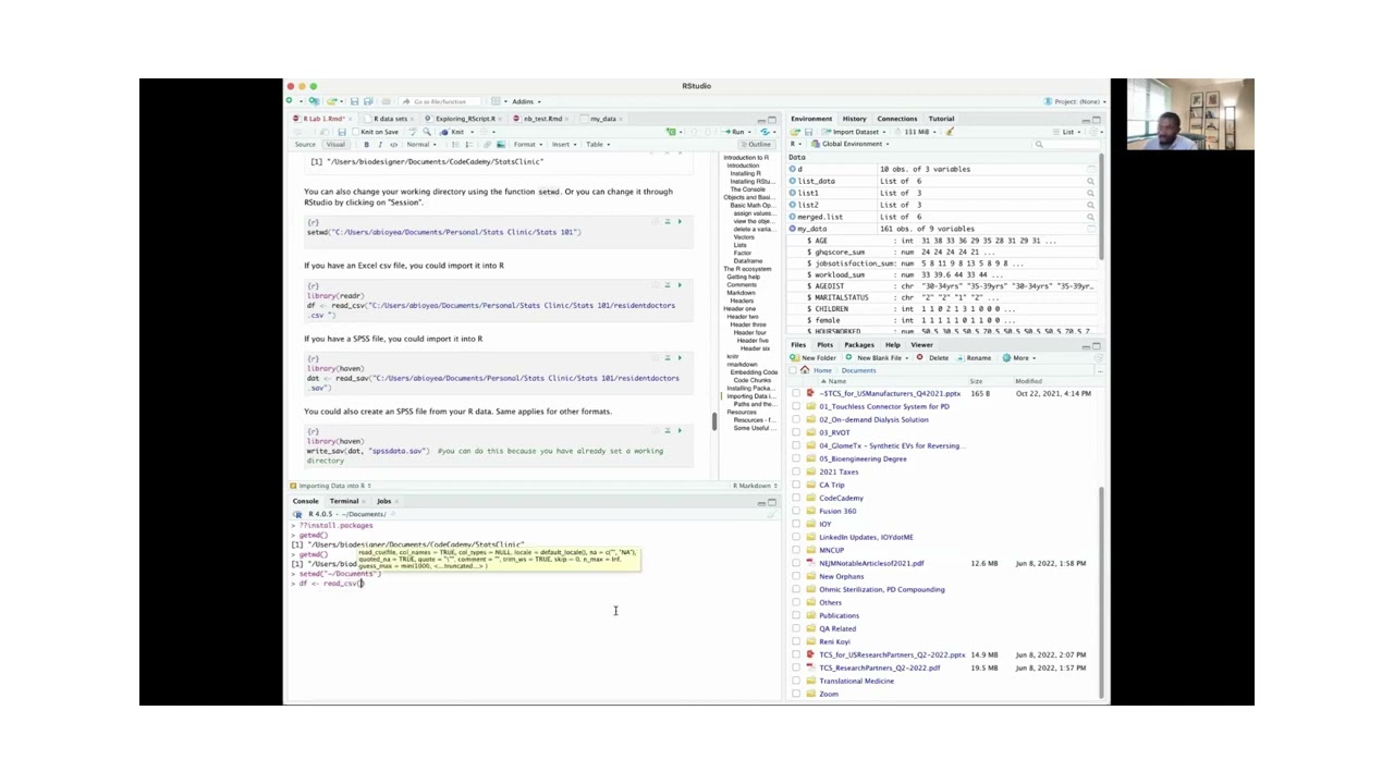 R Lab 1 Video 4 - YouTube