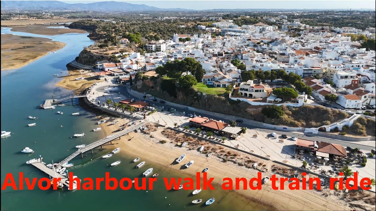 Alvor Harbour walk and train ride - YouTube