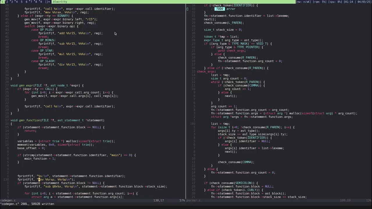 Writing a C compiler from scratch - YouTube