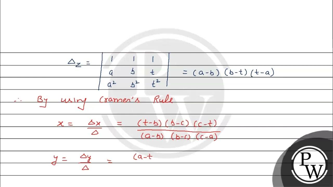 If \( a, b, c \) are three distinct real numbers for which there exist \( x, y, z \) such that ...