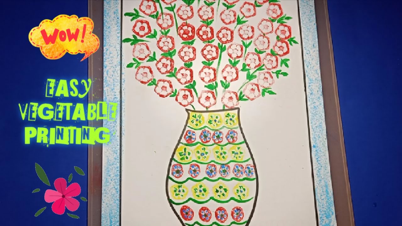 EASY VEGETABLE PRINTING - YouTube