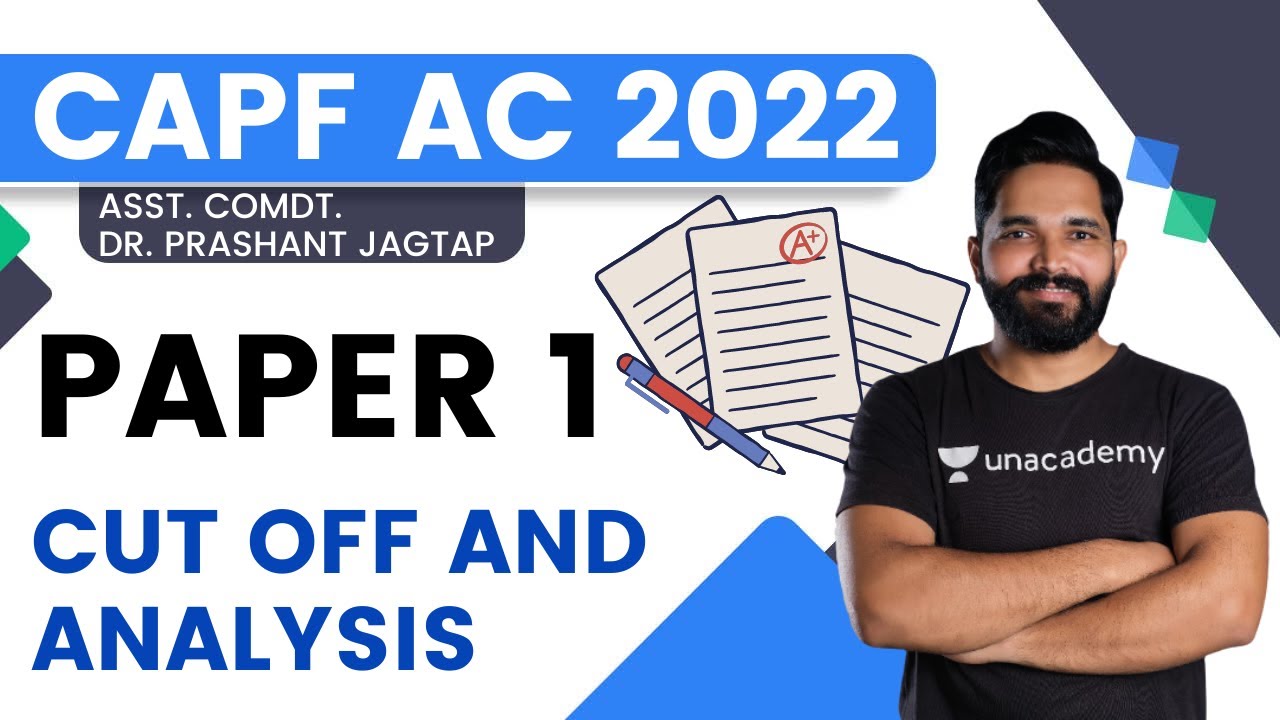 CAPF AC 2022 Cut Off and Analysis of Paper 1 | Dr. Prashant Jagtap | # ...