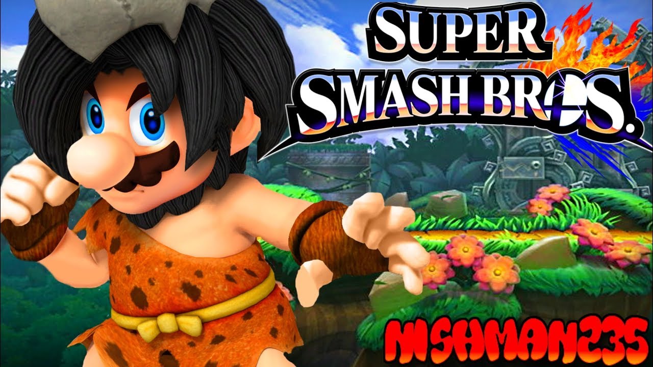 Super Smash Bros. 4 Wii U For Glory 1 on 1 (CAVEMAN Mario) - YouTube