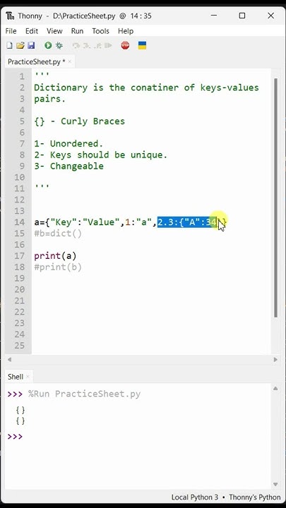 #57 - Dictionary Datatype in python [Part-2] | Python Tutorial | Praveen Kumar - YouTube