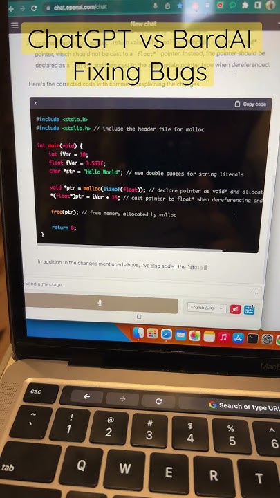 ChatGPT vs BardAI fixing bug in Code #ai #coding #gpt #youtubeshorts #bardai - YouTube