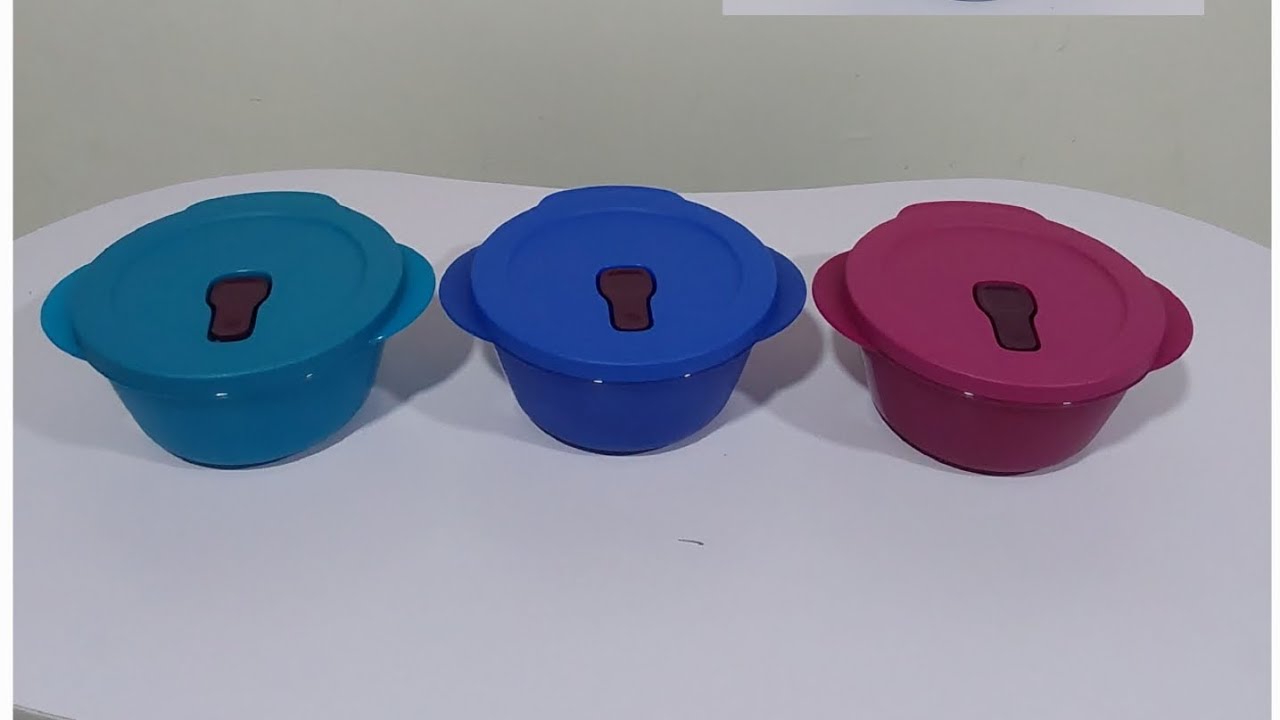 Tupperware Crystalwave Round Set 775ml - YouTube