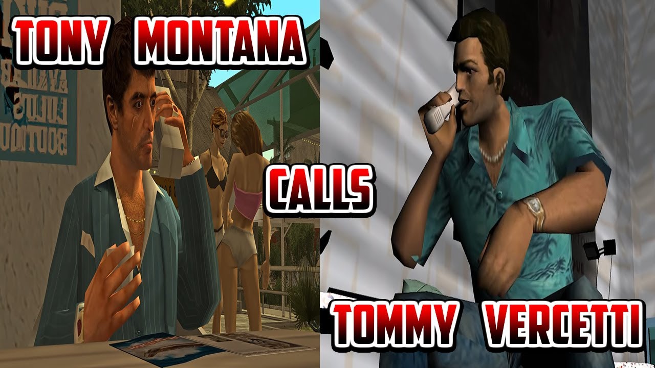 Tony Montana gives Tommy Vercetti a call. - YouTube