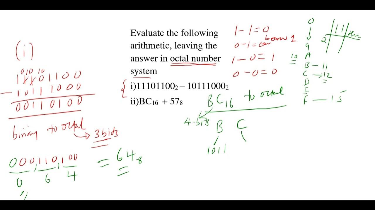 6.Evaluate the following arithmetic, leaving the answer in octal number ...